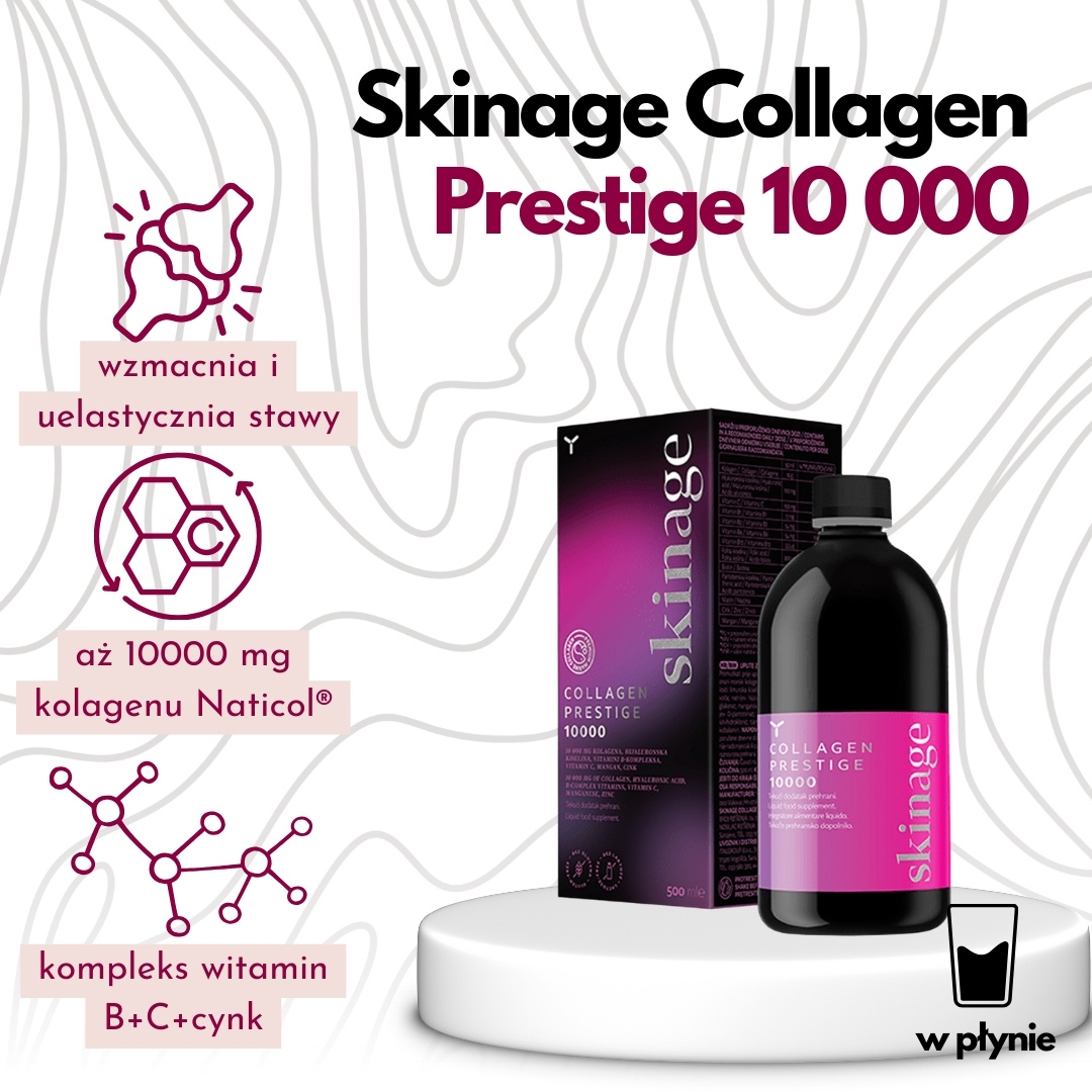 YASENKA Skinage Collagen Prestige 10000 suplement diety 500ml | Way To Beauty